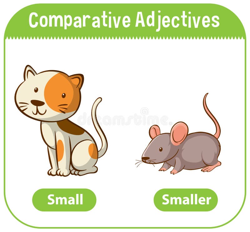 Comparative Adjectives Stock Illustrations – 455 Comparative Adjectives ...