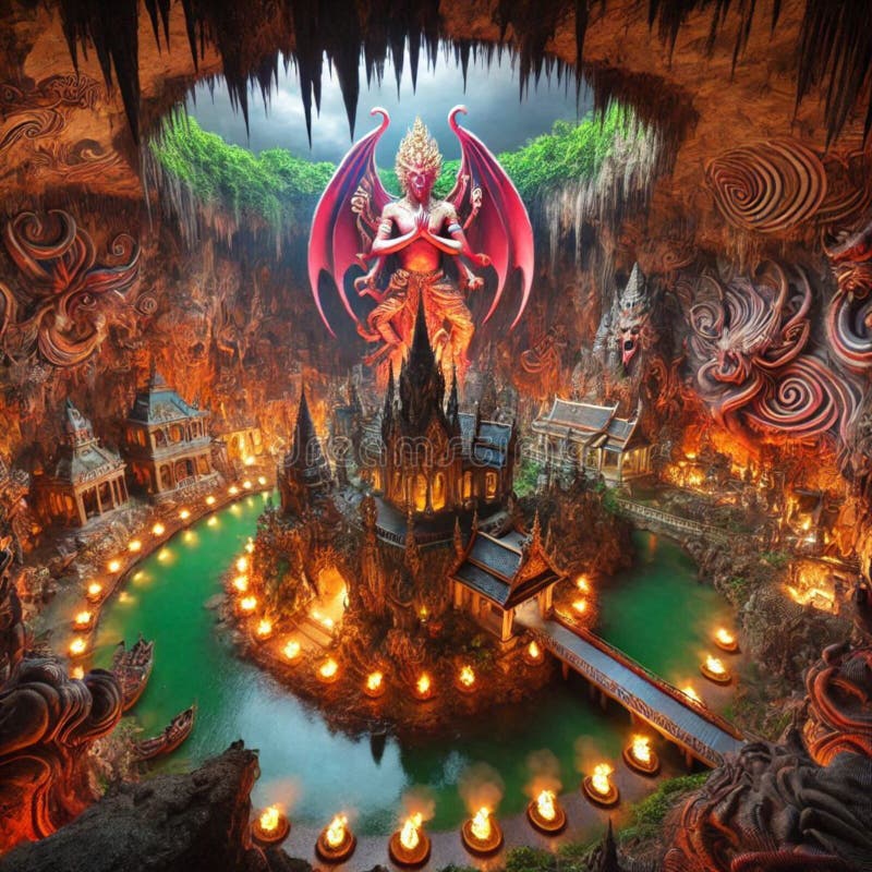 Comparative Image of Heaven Under the Earth - Hell on Earth, Phang Nga ...