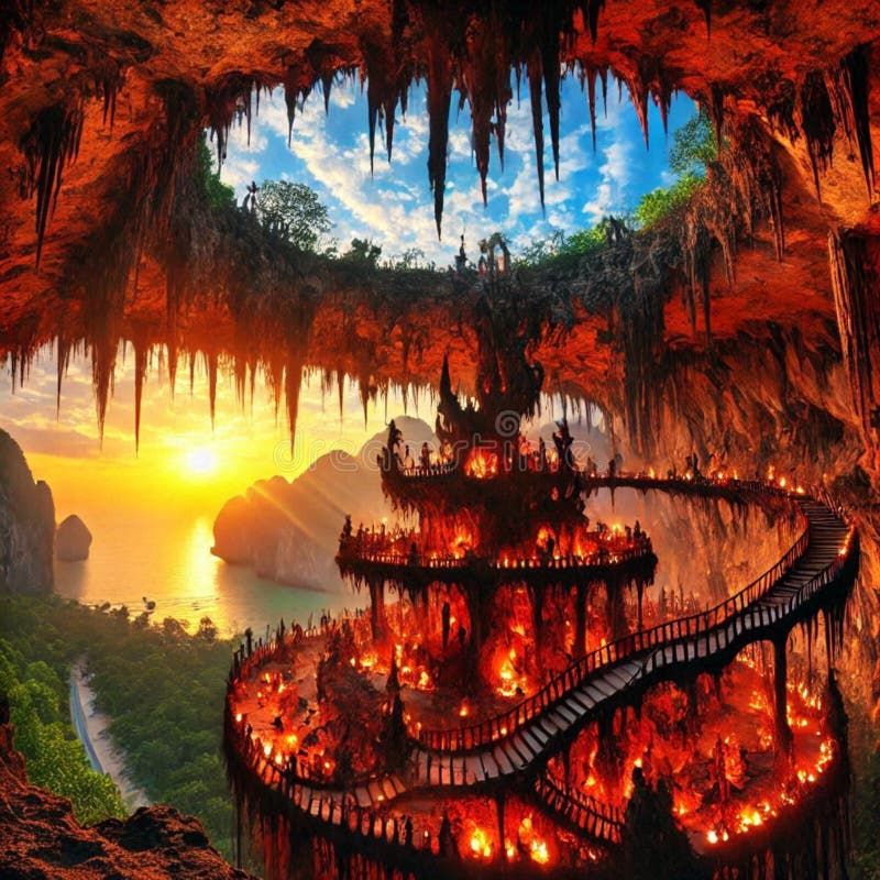 Comparative Image of Heaven Under the Earth - Hell on Earth, Phang Nga ...