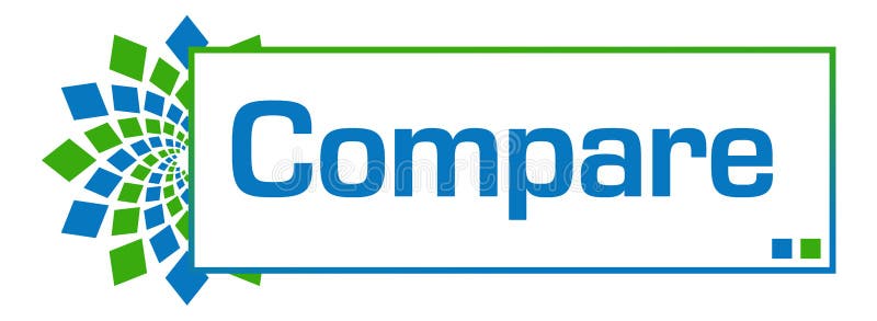 Compare Green Blue Circular Bar Stock Illustration - Illustration of ...