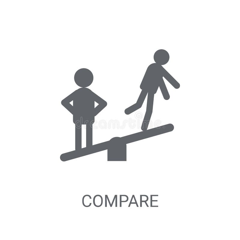 Compare Icon. Trendy Compare Logo Concept on White Background Fr Stock ...