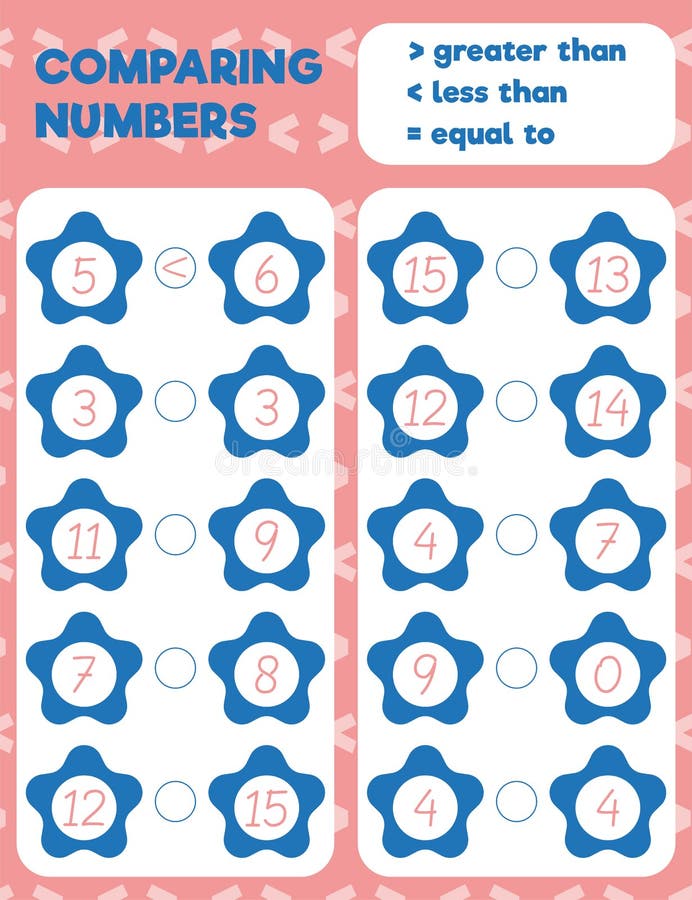 Comparing Numbers Stock Illustrations – 127 Comparing Numbers Stock ...