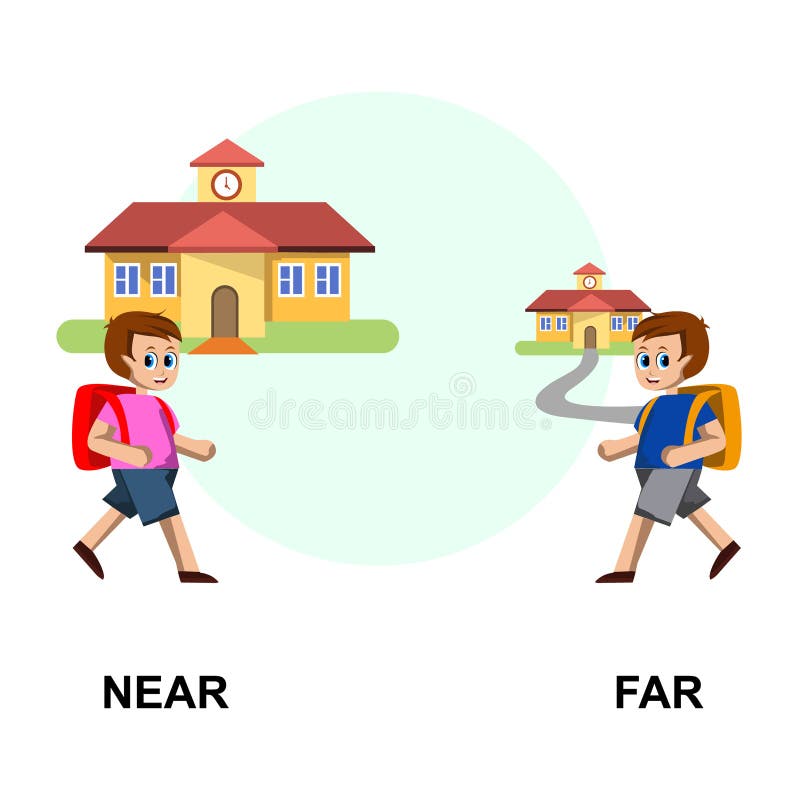 Comparison Adjective Child Explanation Card Stock Vector - Illustration ...