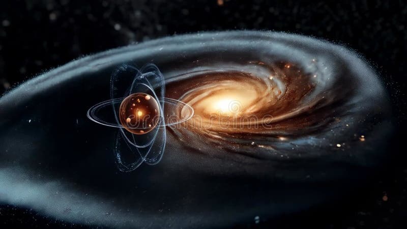 Atomic Structure and Galactic Formation Stock Footage - Video of ...