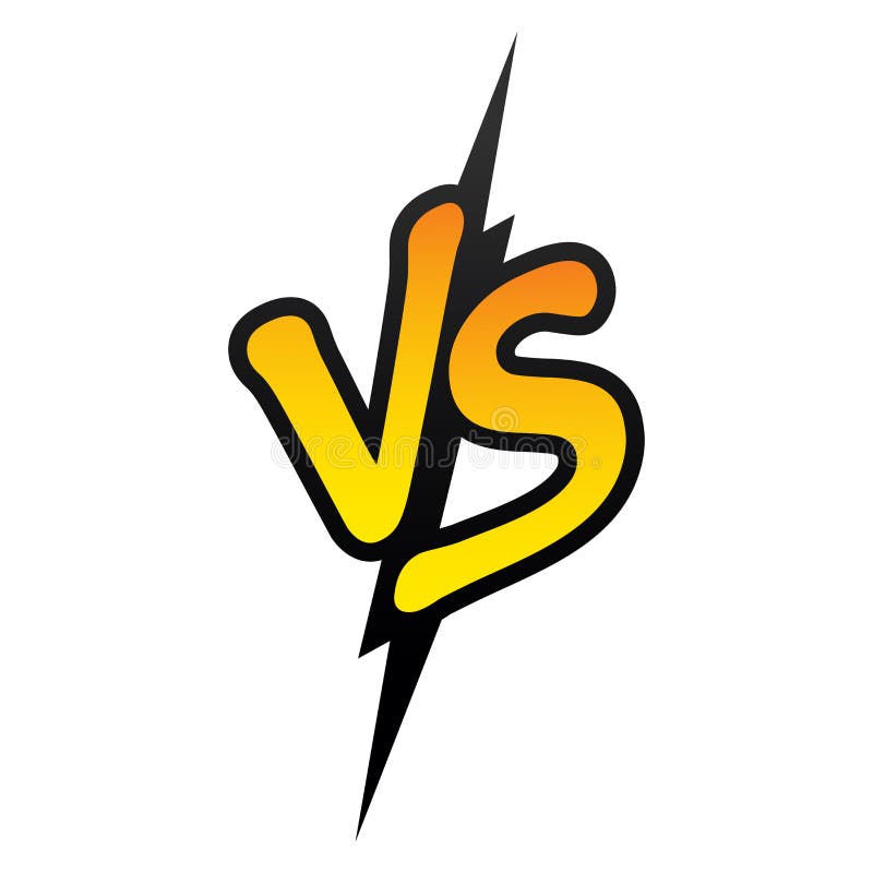 Vs Challenge Sign Versus Logo Stock Vector - Illustration of light ...