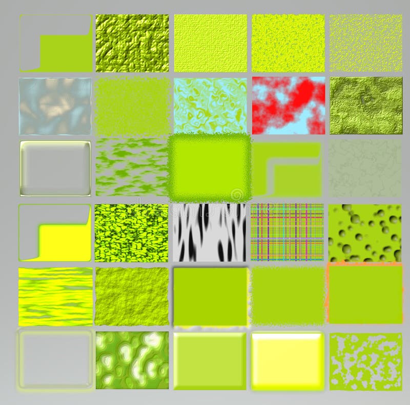 Comparison Chart of Different Textures and Patterns 1 Stock ...