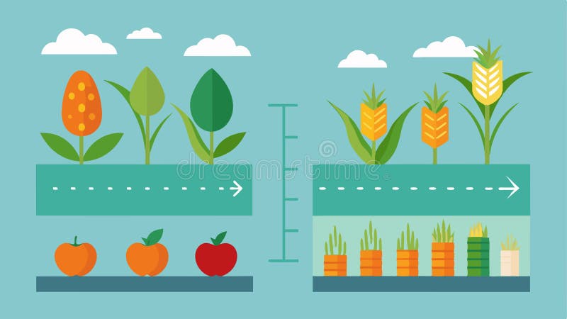 A Comparison Chart Showcasing the Difference in Crop Yields between ...