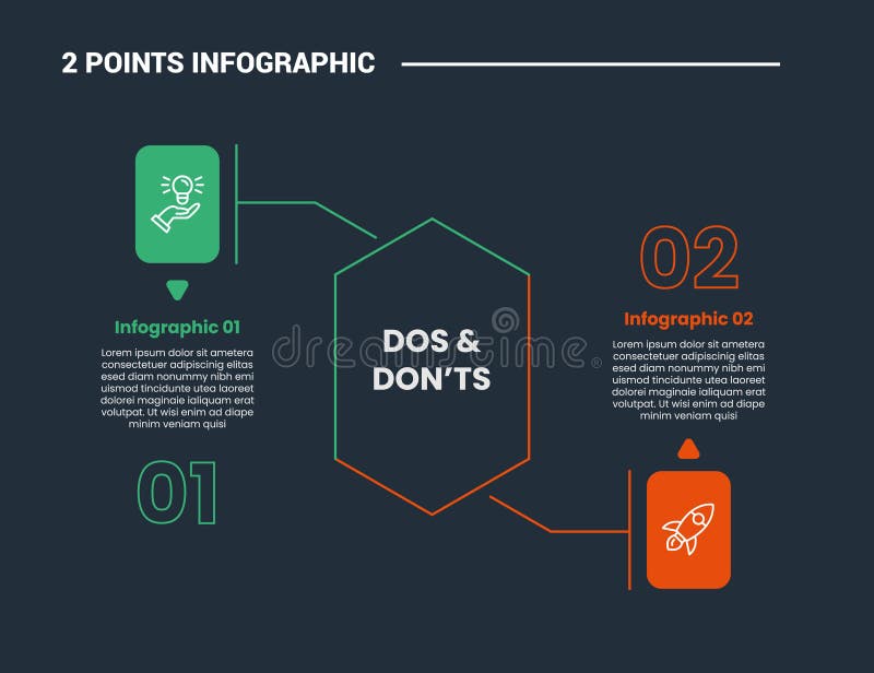 Comparison Choice Infographic Process Diagram with Hexagon Center Up ...