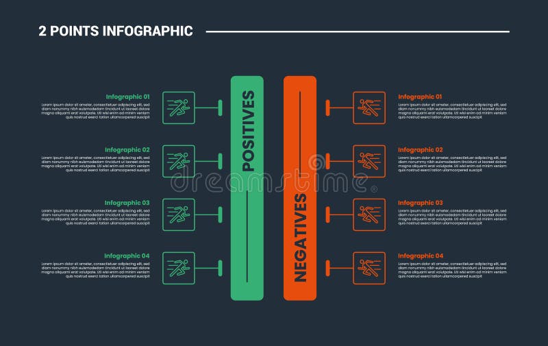Comparison Choice Infographic Process Diagram with Vertical Standing ...