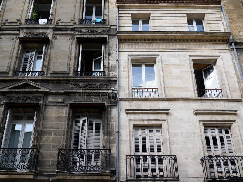 A Comparison of Old and New Old Building Facades after Renovation Stock ...