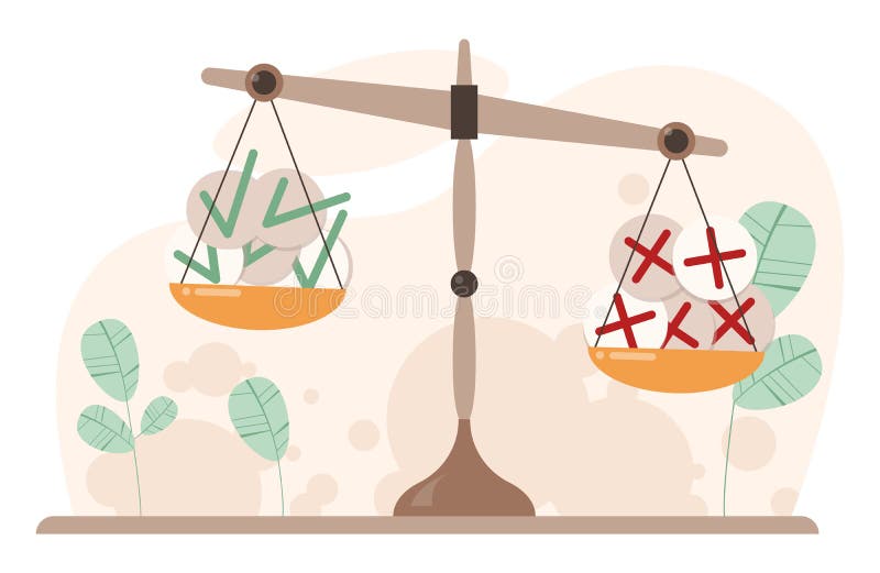 Comparison Concept. Pros and Cons with Two Choices Stock Vector ...