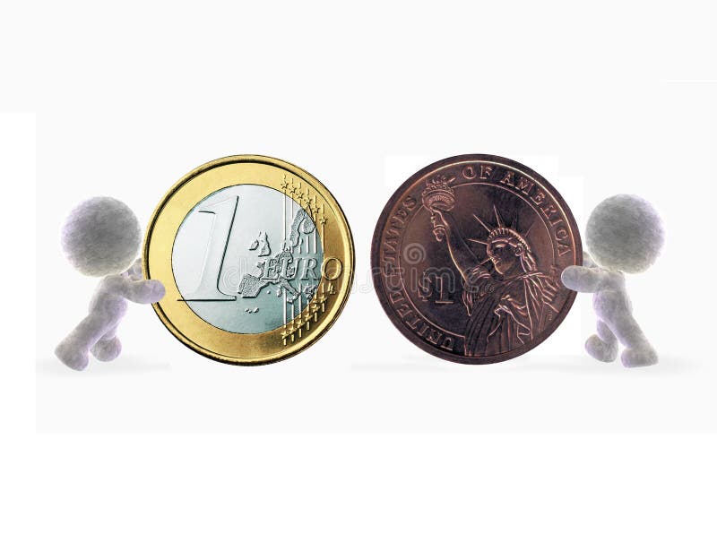 Comparison of currencies stock illustration. Illustration of bill ...