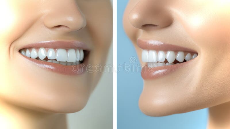 Dental Veneer Comparison Ai Generated Stock Photos - Free & Royalty ...