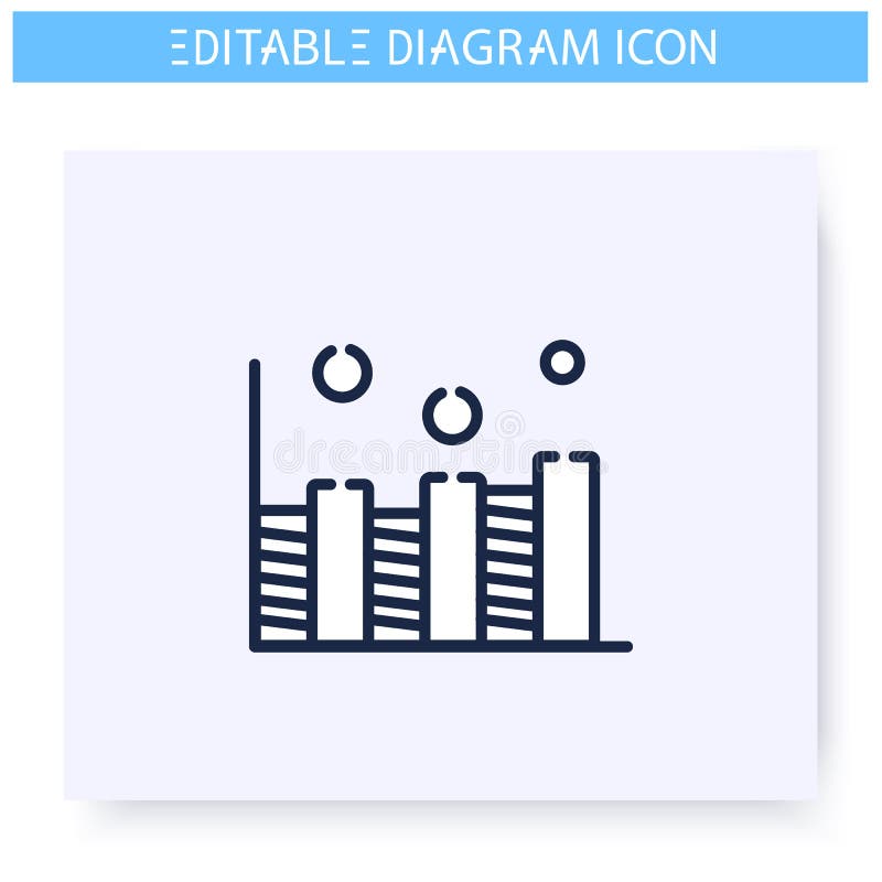 Comparison Diagram Line Icon.Editable Illustration Stock Vector ...