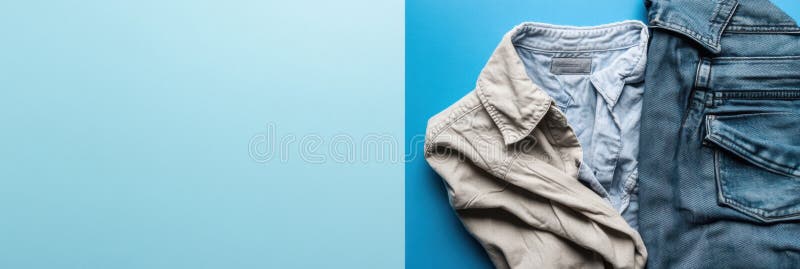 Comparison of Dirty Clothes and Freshly Laundered Items in a Clean ...