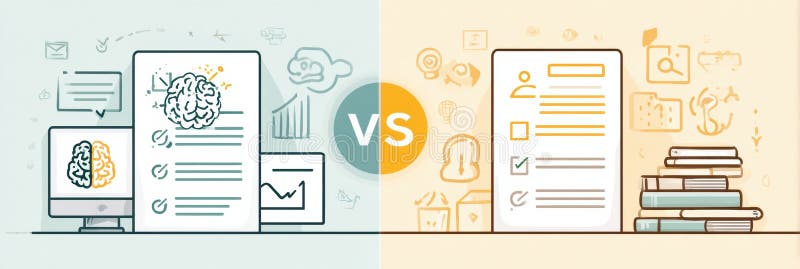 Comparison of Fixed Mindset and Growth Mindset with Icons and ...