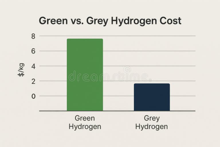 Comparison of Green Hydrogen Cost and Grey Hydrogen Cost in a Simple ...
