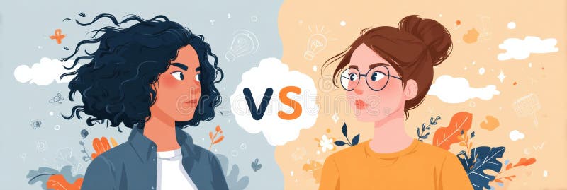 Comparison of Growth Mindset and Fixed Mindset Illustrated with ...