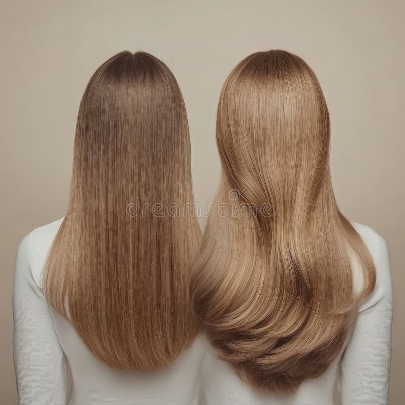 Comparison of Hair Thickness Showing Transformation from Thin To ...