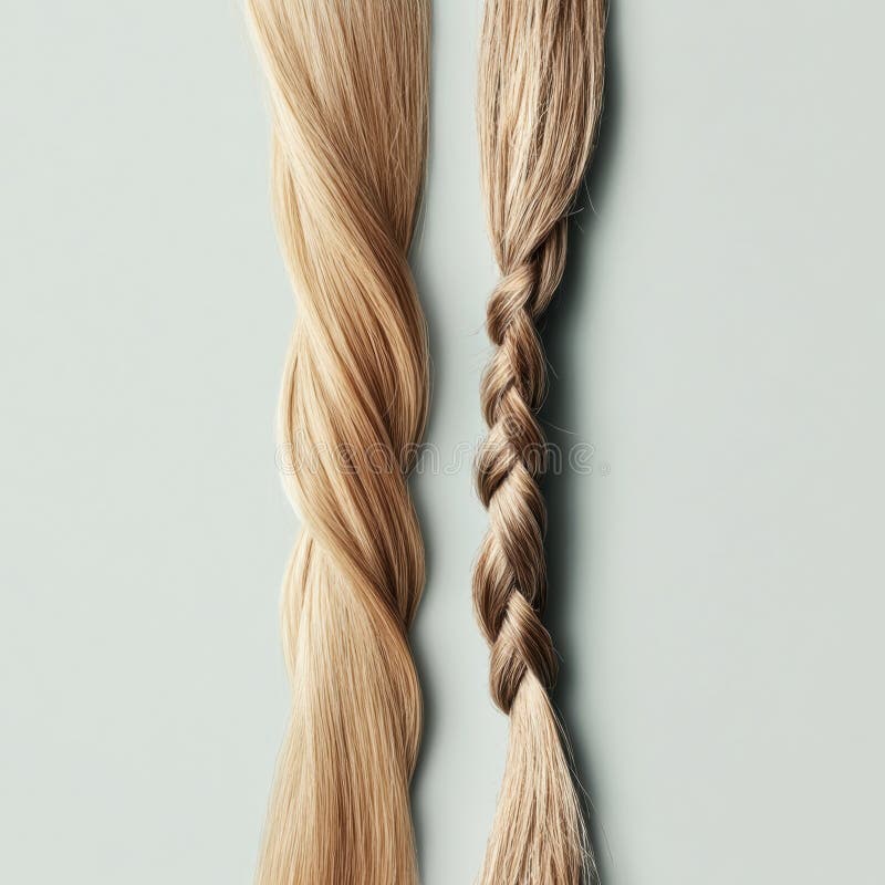 Comparison of Healthy Smooth Hair Strand and Brittle Damaged Hair ...