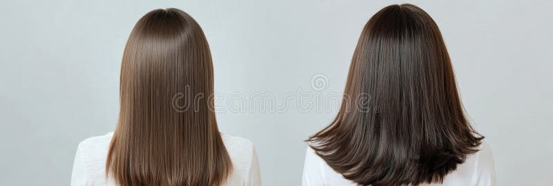 Before and after Comparison of Hair Transformation Showing Progress ...