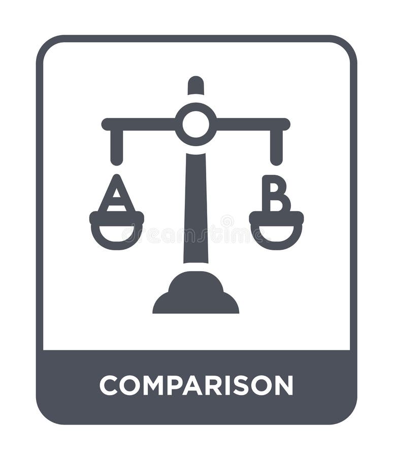 Comparison Icon in Trendy Design Style. Comparison Icon Isolated on ...