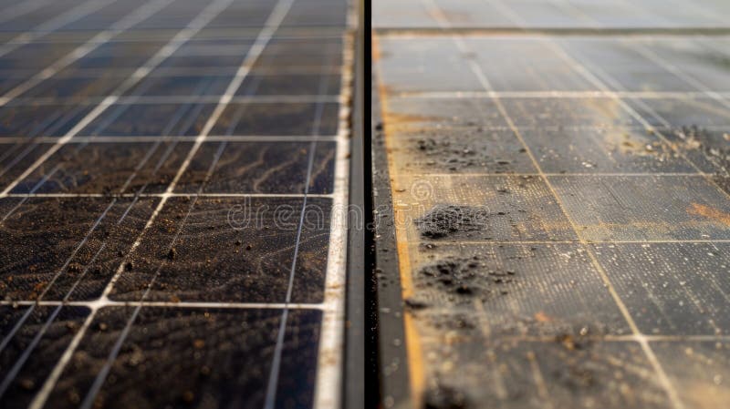 A before and after Comparison Image Showing a Significantly Dirtier ...