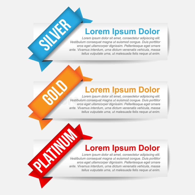 Color Web Banner Template stock illustration. Illustration of vertical ...