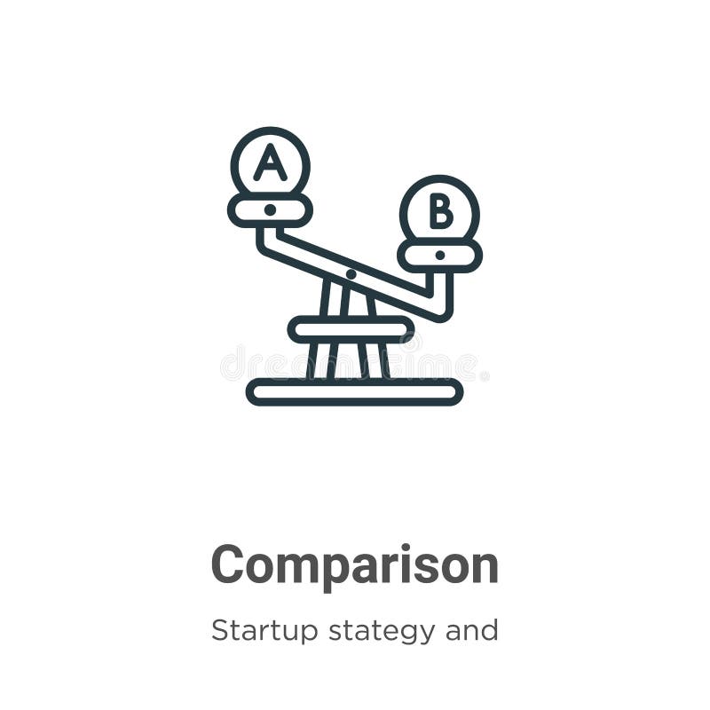 Comparison Icon in Filled, Thin Line, Outline and Stroke Style. Vector ...