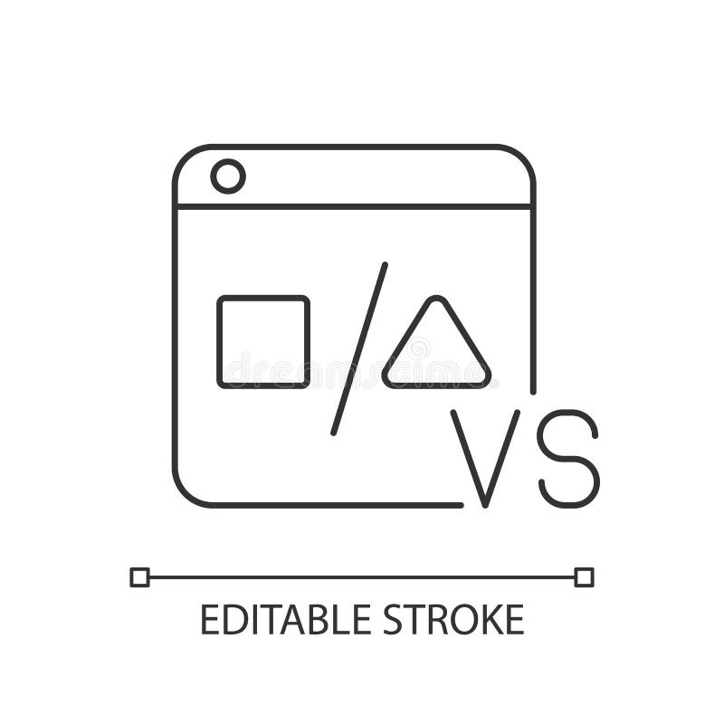 Comparison Platforms Linear Icon Stock Vector - Illustration of line ... Comparison Platforms Linear Icon Stock Vector - Illustration of line ...