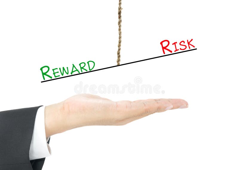 Comparison between Reward and Risk Stock Photo - Image of risk ...