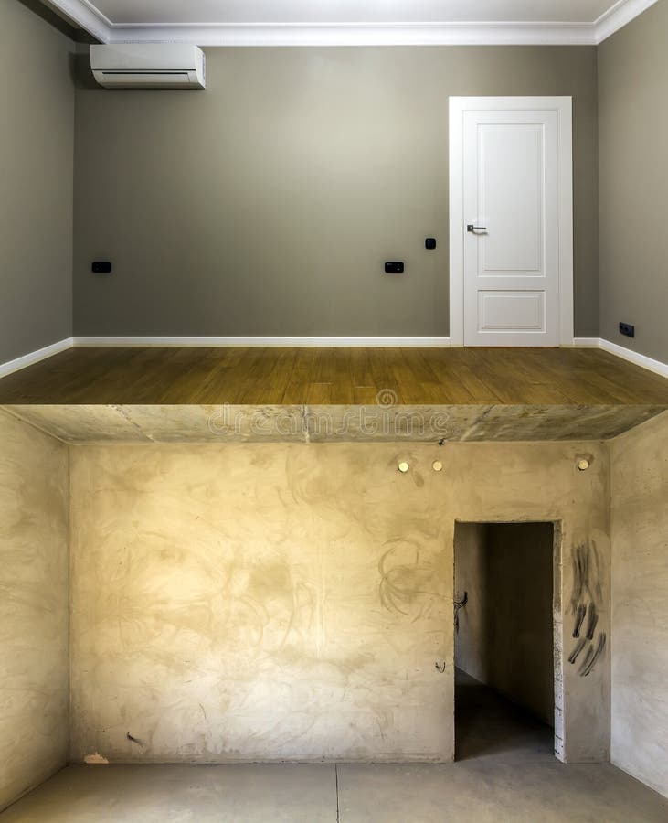 Comparison of a Room in an Apartment before and after Renovation Stock ...