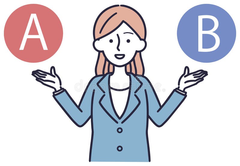 Comparison Woman Simple Illustration Stock Vector - Illustration of ...