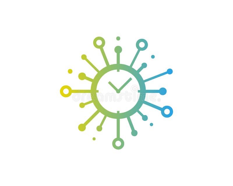 Comparte El Tiempo El Icono Logo Design Element Ilustración del Vector ...
