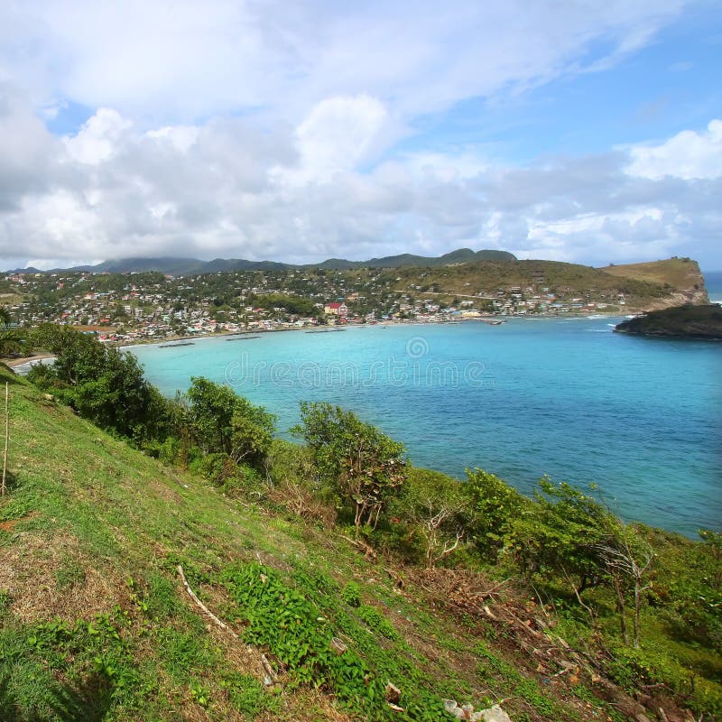 Baie De Dennery - Saint Lucia Photo stock - Image du détente, saint ...