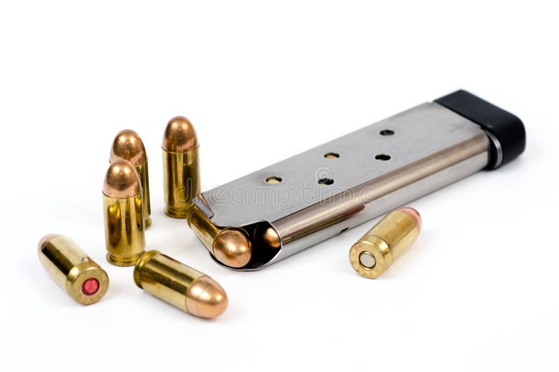 Calibre da bala 45 imagem de stock. Imagem de bala, cartucho - 51344469