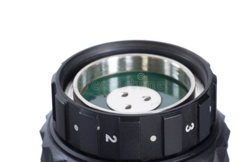 Compartment for a Battery that Runs a Lighted Scope Reticle Stock Image ...