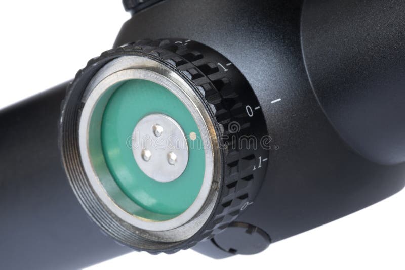 Compartment that Holds and Illuminated Riflescope Battery Stock Image ...