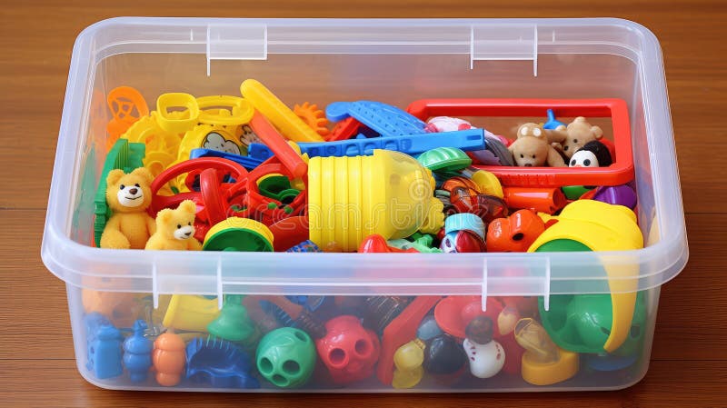 Compartment Plastic Storage Box Stock Illustration - Illustration of ...