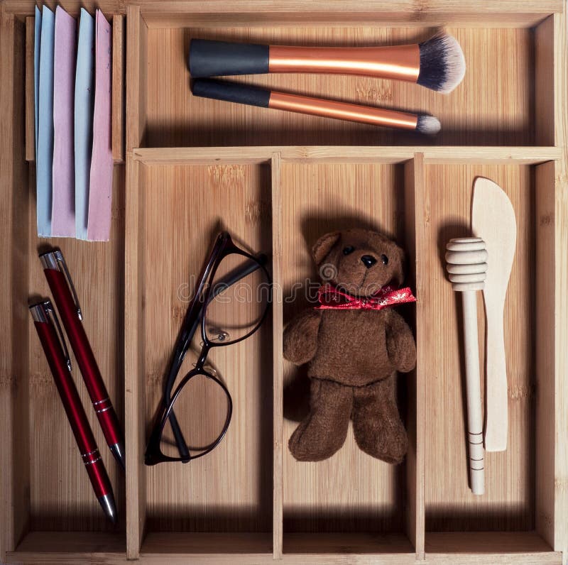 Partitions with Different Objects - Different Interests. Stock Image ...