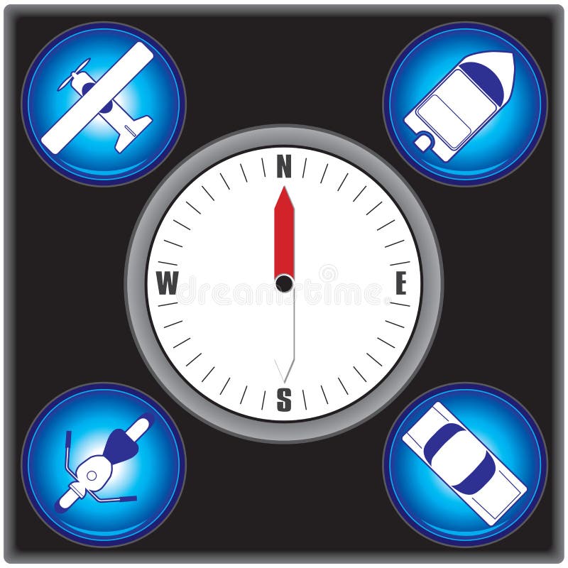 Compas illustration de vecteur. Illustration du trouvaille - 28577857