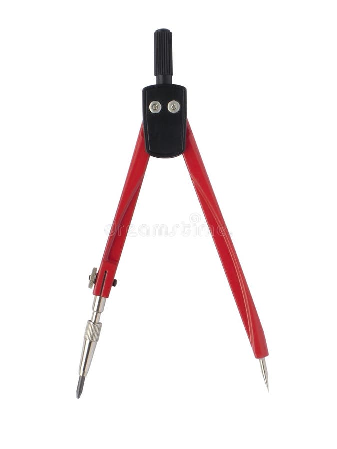 Compas métallique photo stock. Image du isolement, métier - 28919334