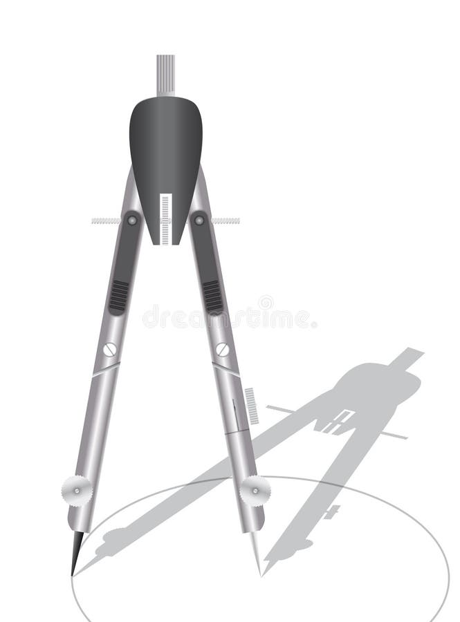 Dessin de compas illustration de vecteur. Illustration du exactitude ...