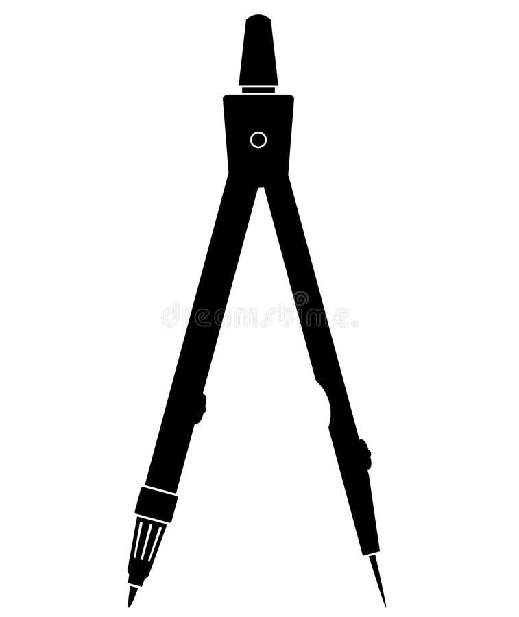Compas De Dessin - Illustration Illustration Stock - Illustration of ...