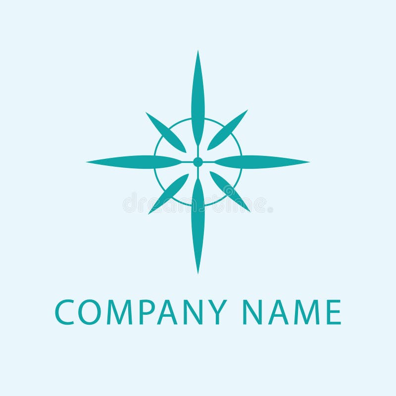 Compas Logo Design. Abstract Compos Symbol Logo Template Stock Vector ...