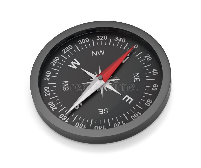 Compas noir moderne image stock. Illustration du flèche - 251277151