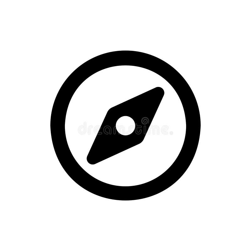 Compas Vector Icon. Indicator of the Cardinal Points Symbol. Vector ...