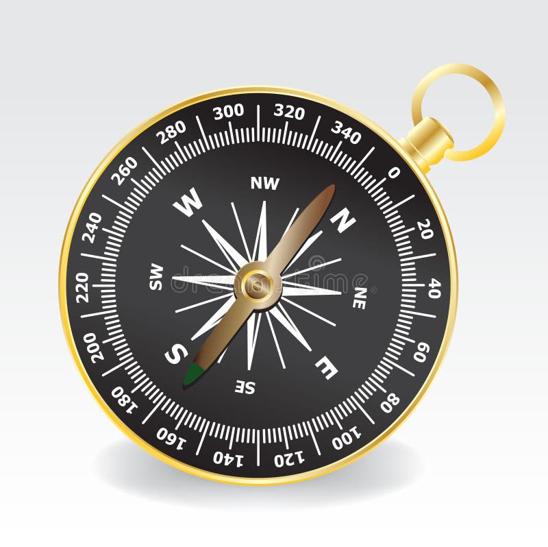 Vector Compass XXL Detailed Icon Stock Vector - Illustration of ...