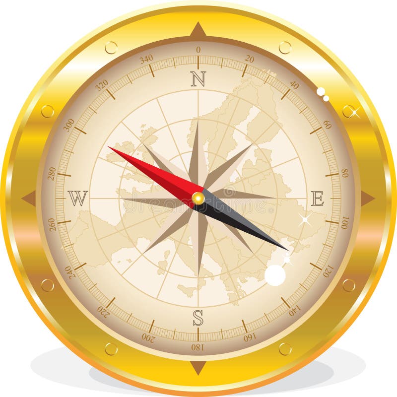 Safari Hat, Map and Compass Stock Vector - Illustration of explorer ...