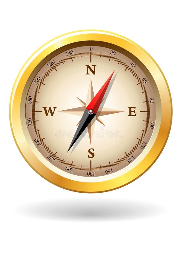 Compass stock vector. Illustration of retro, navigation - 13318568